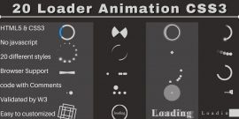 20 Loader Animation CSS3 by AvailableCoder | Codester