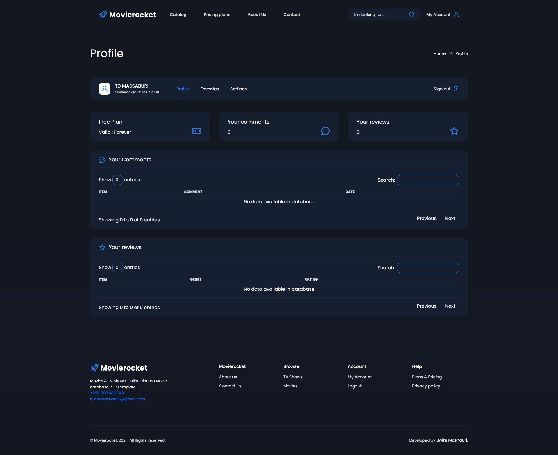 Movierocket Online Movie Database Php Script By 255programmer Codester