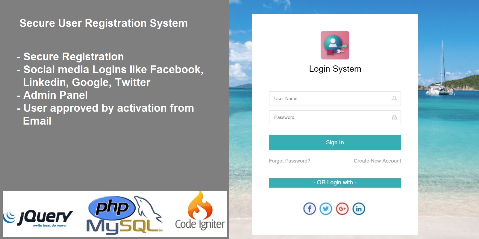 Secure User Registration System with Social Login by Sejalinfotech ...