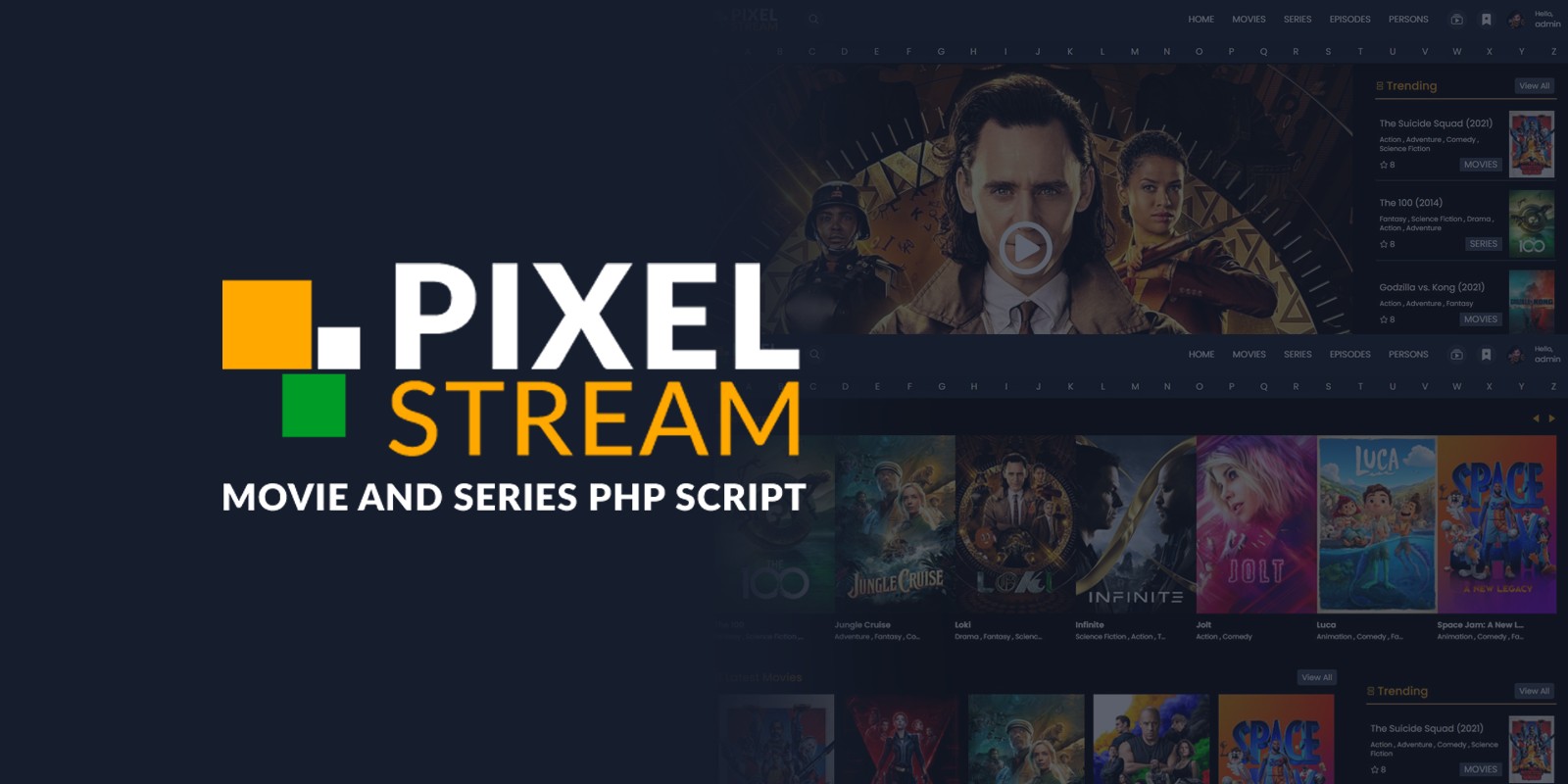 PixelStream - Movie And Series PHP Script by GeekyCoder | Codester
