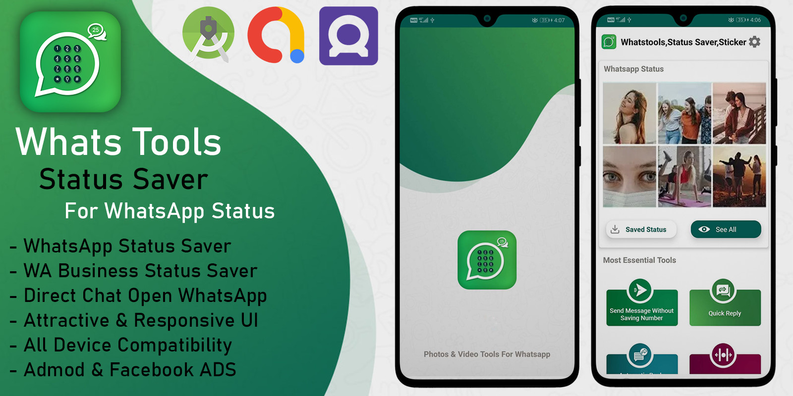 WhatsTools - Toolkit For Whatsapp Android by Sakhreliyachandresh5 ...