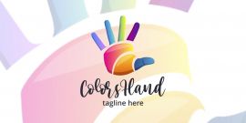 Colors Hand Logo | Codester