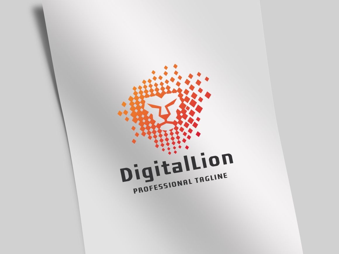 Digital Lion Logo by Modernikdesign | Codester