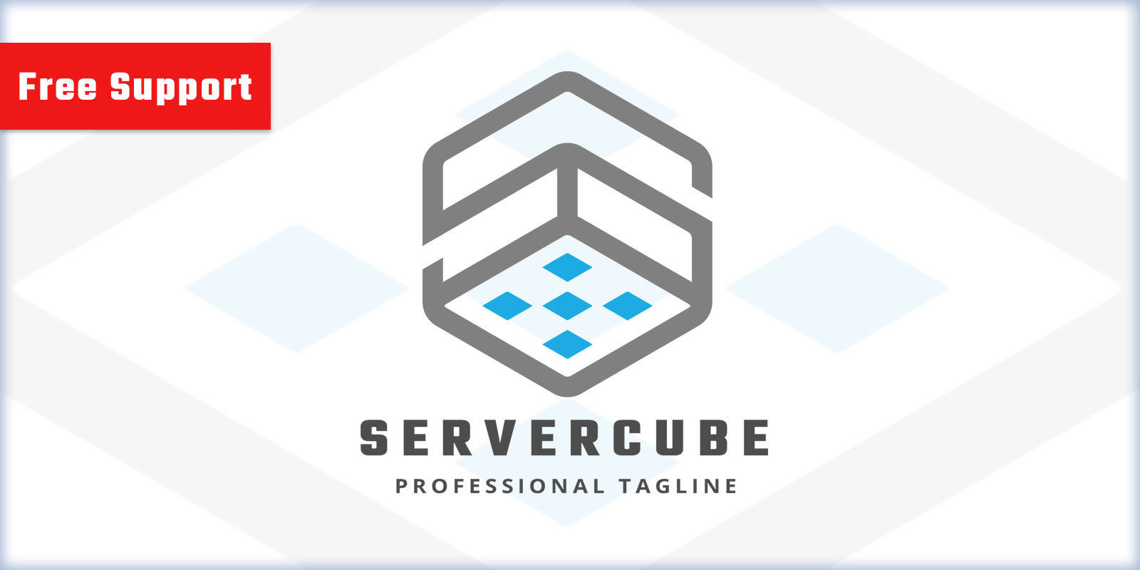 Server Cube Logo v2 by Modernikdesign | Codester