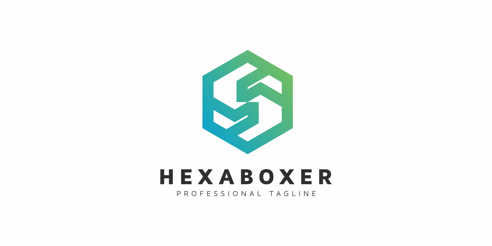 Hexagon Box Logo by IRussu | Codester