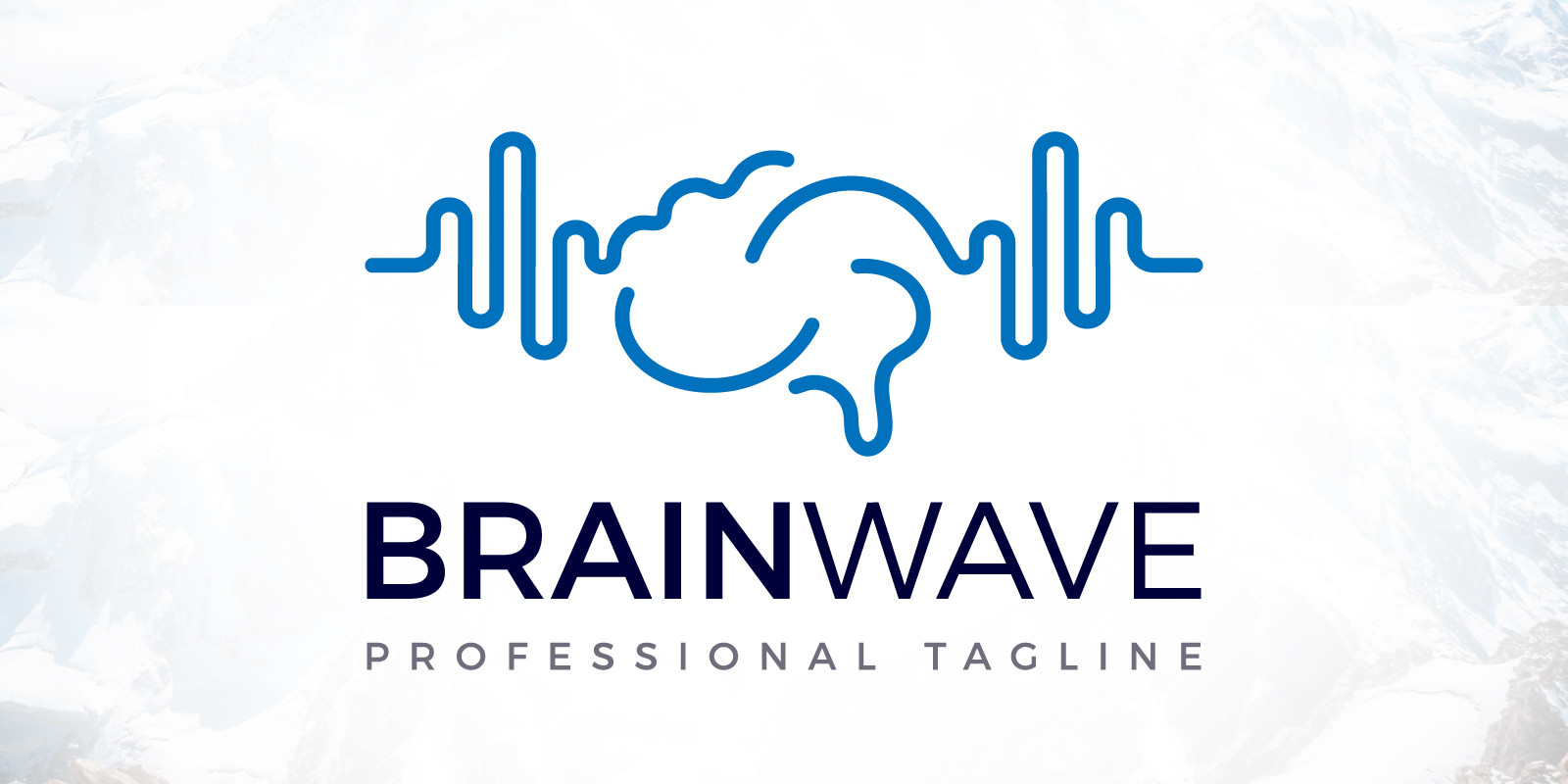 Creative Brain Wave Logo Design by LOGOX | Codester