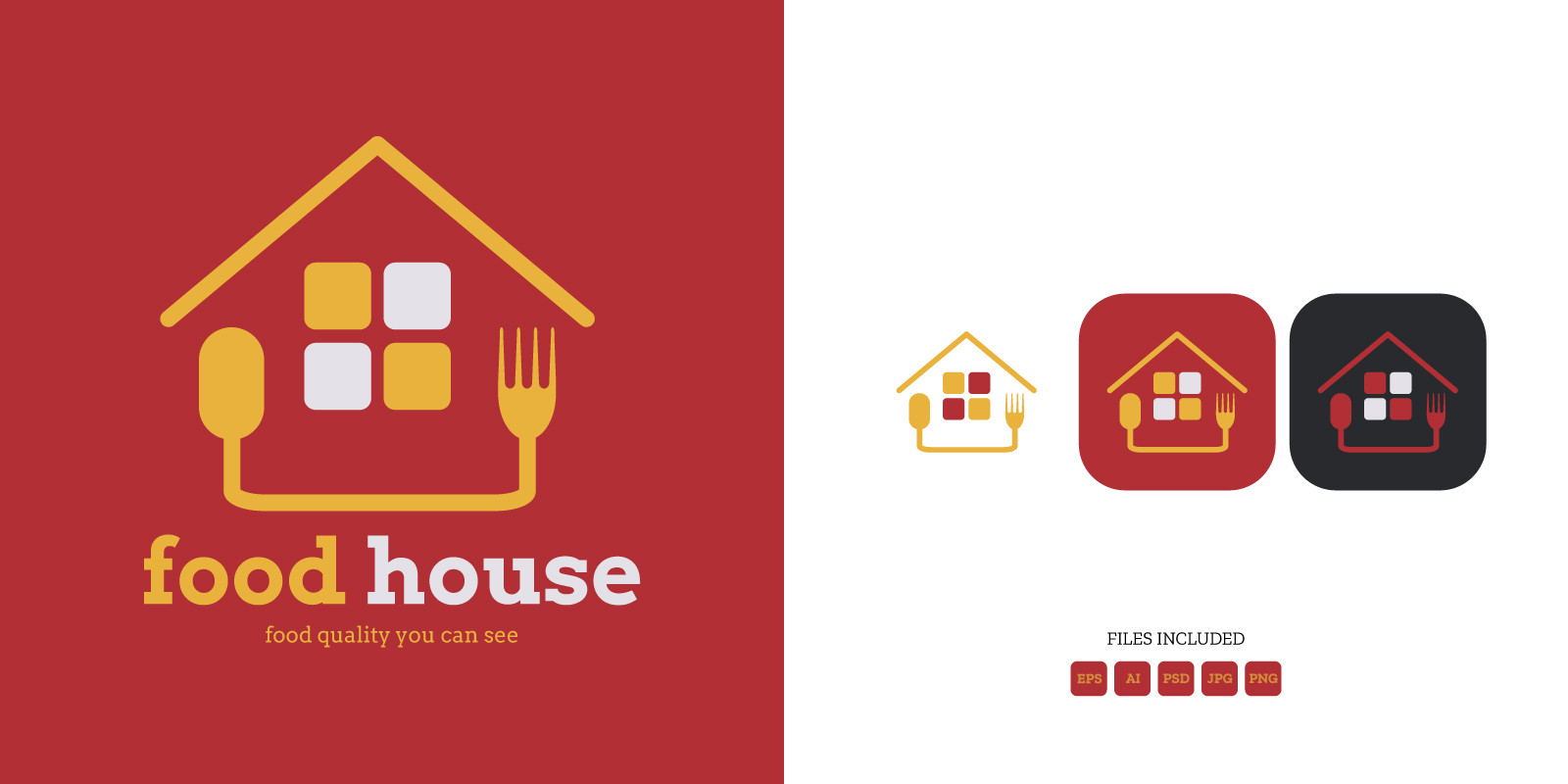 Food House Logo By Cdesigns Codester food-house-logo-by-cdesigns-codester