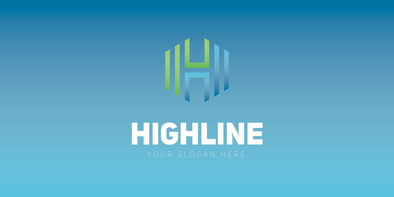 Highline Letter H Logo by Cdesigns | Codester