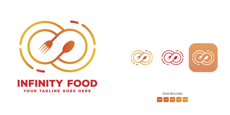 Infinity Food Logo Design by Cdesigns | Codester
