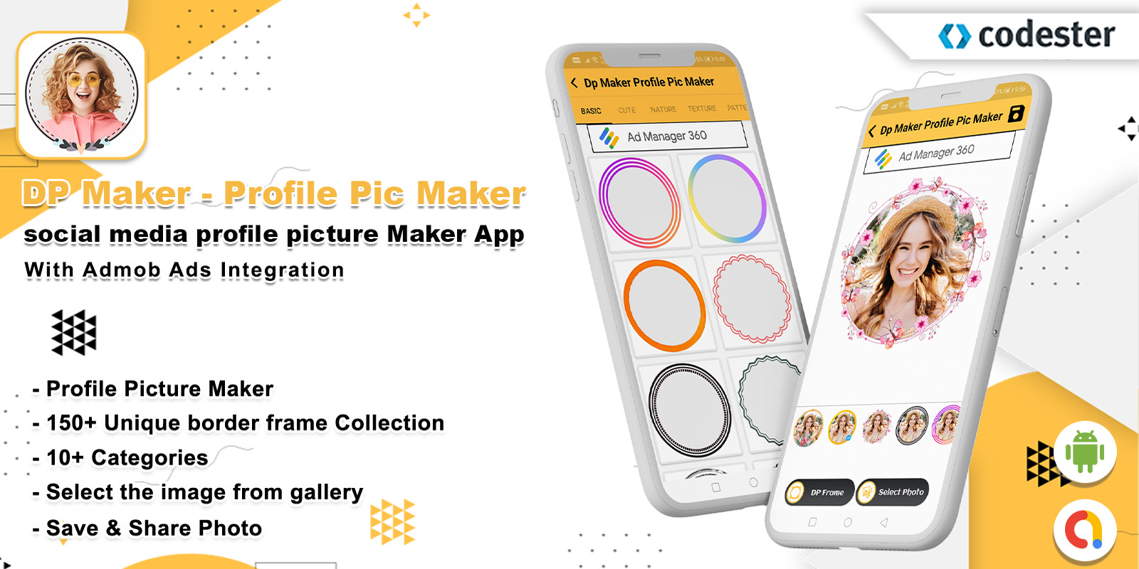 DP Maker - Profile Pic Maker Android by OWNInfoSoft | Codester