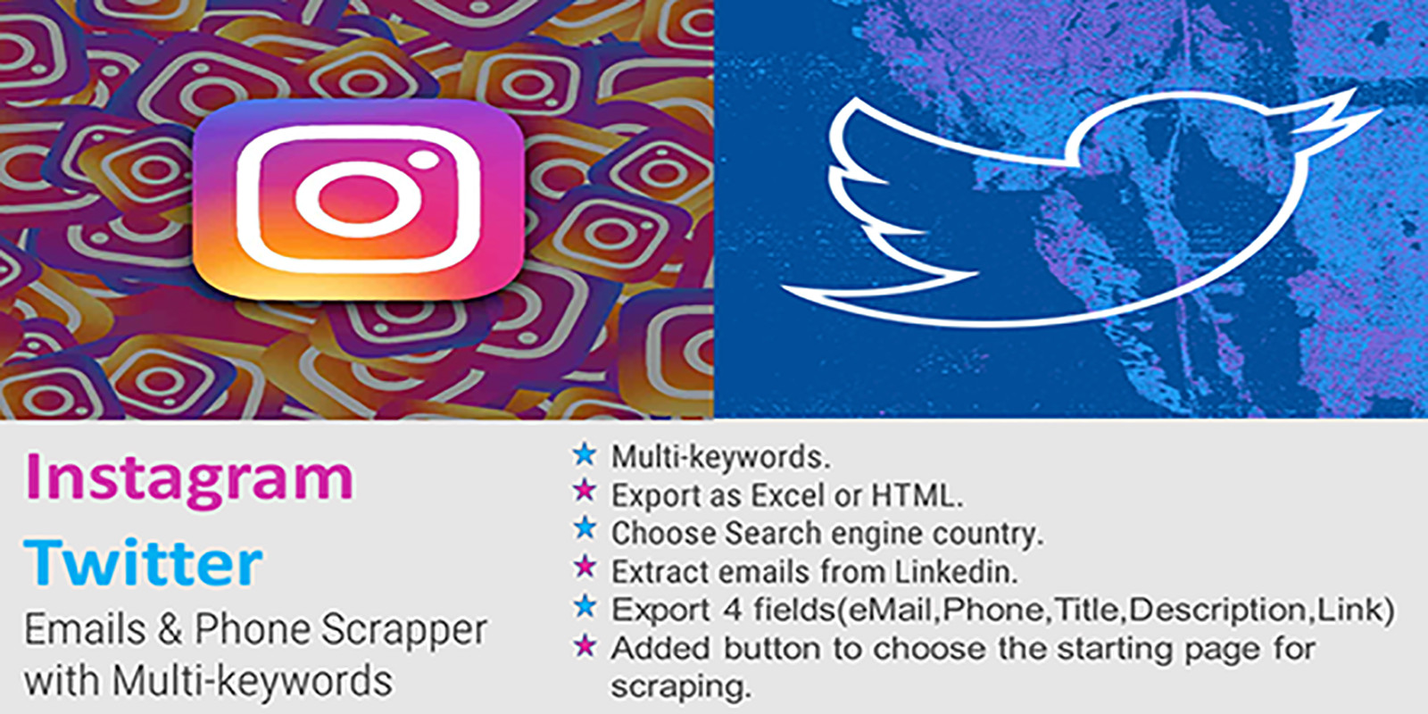 Twitter Phones And Emails Scrapper Python By Mz1621 Codester 