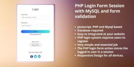 PHP Login Form with MySQL and Validation Form by Devappsolution | Codester