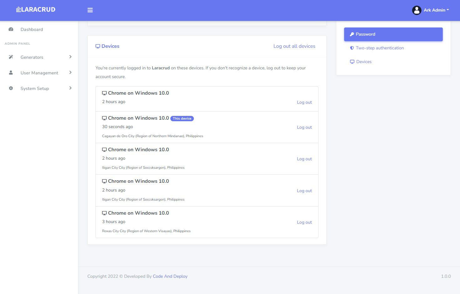 Laracrud Multipurpose Laravel Admin CRUD Generator by Codeanddeploy ... Laracrud Multipurpose Laravel Admin CRUD Generator by Codeanddeploy ...