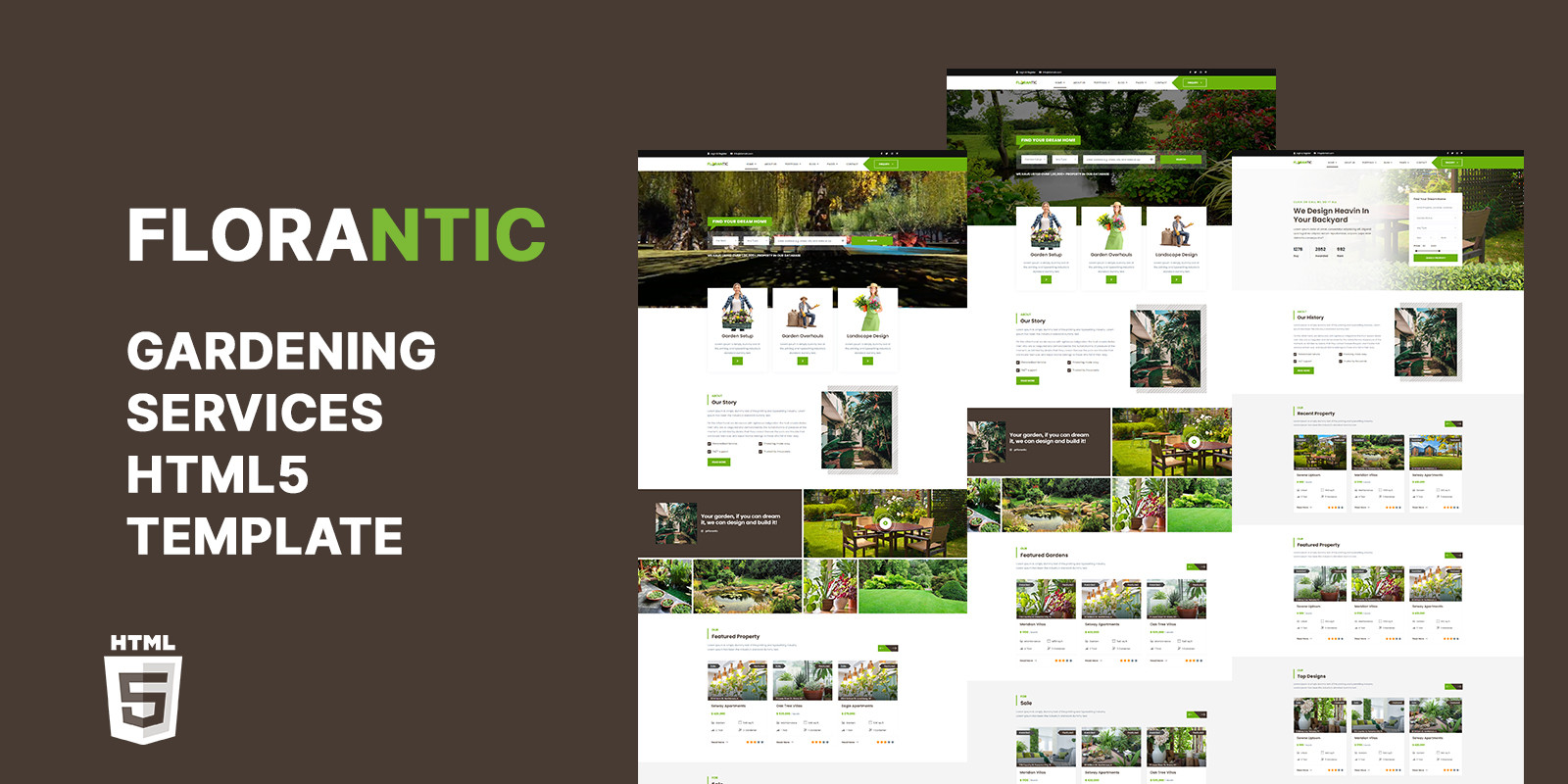 Florantic - Landscape HTML5 Website Template by Templatebae | Codester