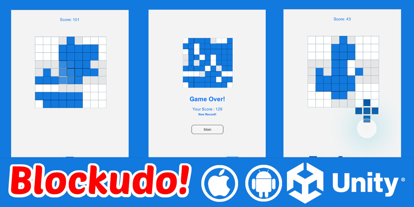 Blockudo - Tile and Block Puzzle Unity Project by Northernmob | Codester