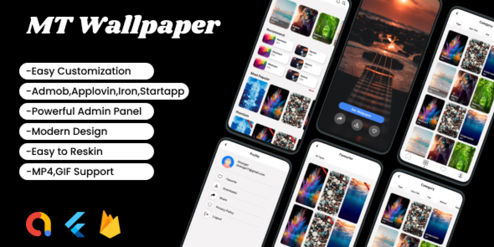 MT Wallpaper - Flutter App Template by Mtsoftwares | Codester