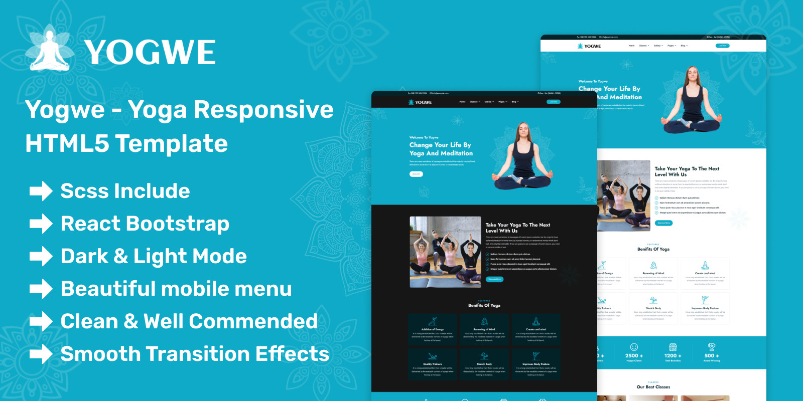 Yogwe - Yoga Responsive HTML5 Template by Codextheme | Codester