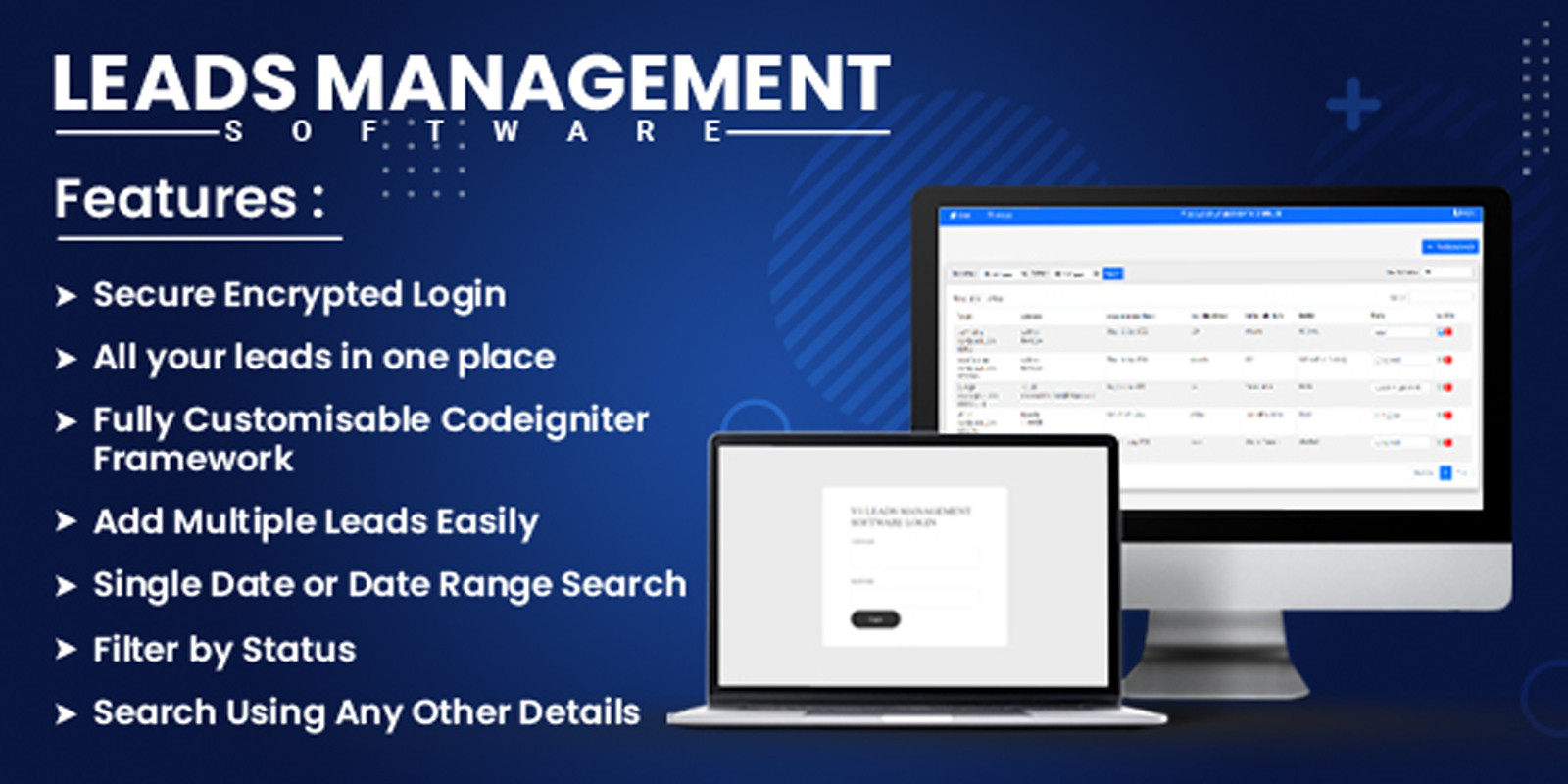 Leads Management Software - CRM Tool by V1technologiesuk | Codester