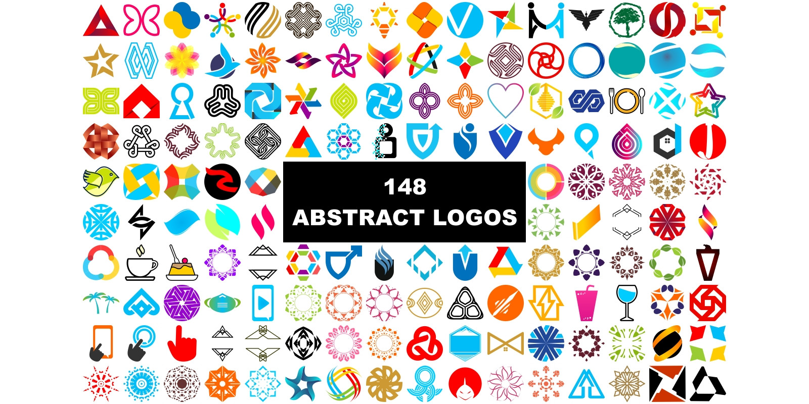 148 Abstract Template Logos by Aekodesign | Codester