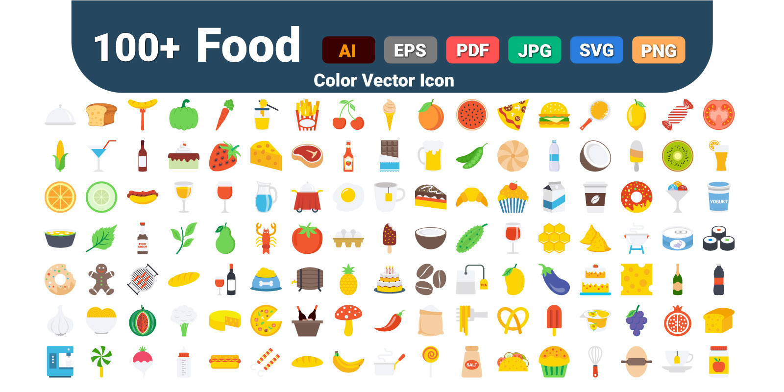 Food Color Vector Icon by Pixlestudio | Codester