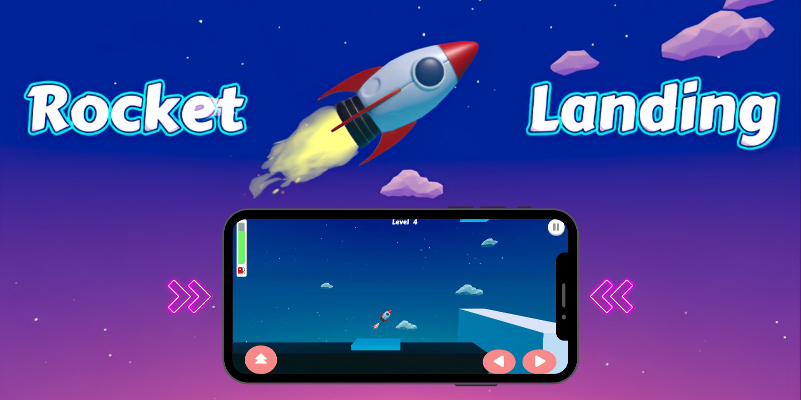 Rocket Landing Unity by Xdrissx | Codester