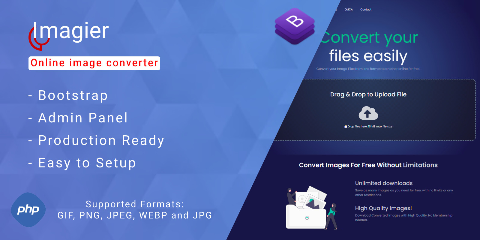 Imagier - Online Image Converter PHP Script by Technodigitz | Codester