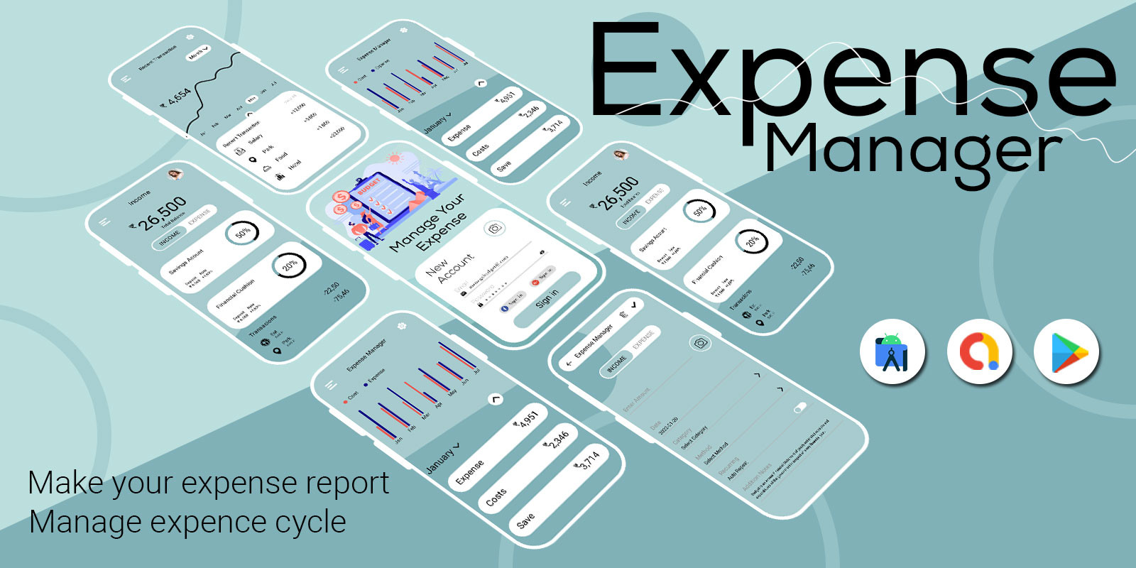 Expense Budget Manager -Android App Source Code | Codester