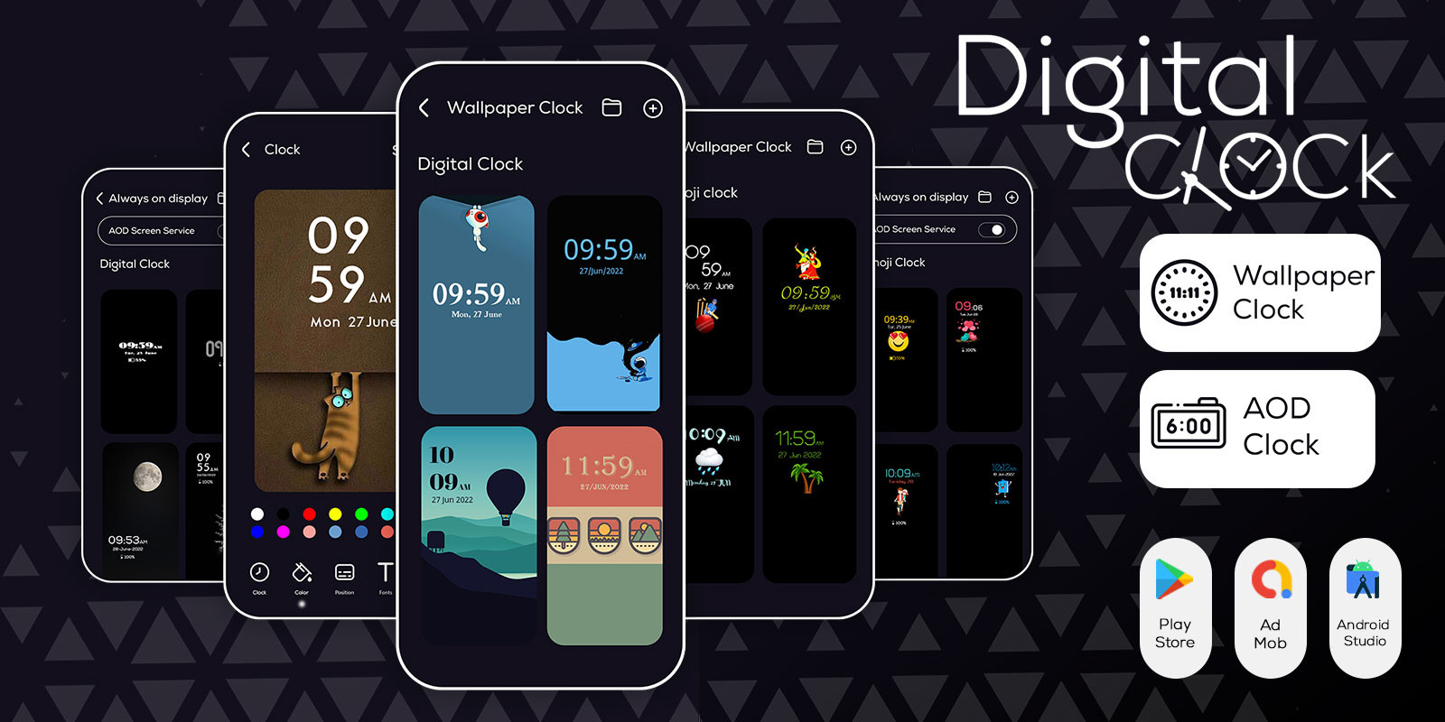 Digital Clock LWP - Android Source Code by Elveeinfotech | Codester