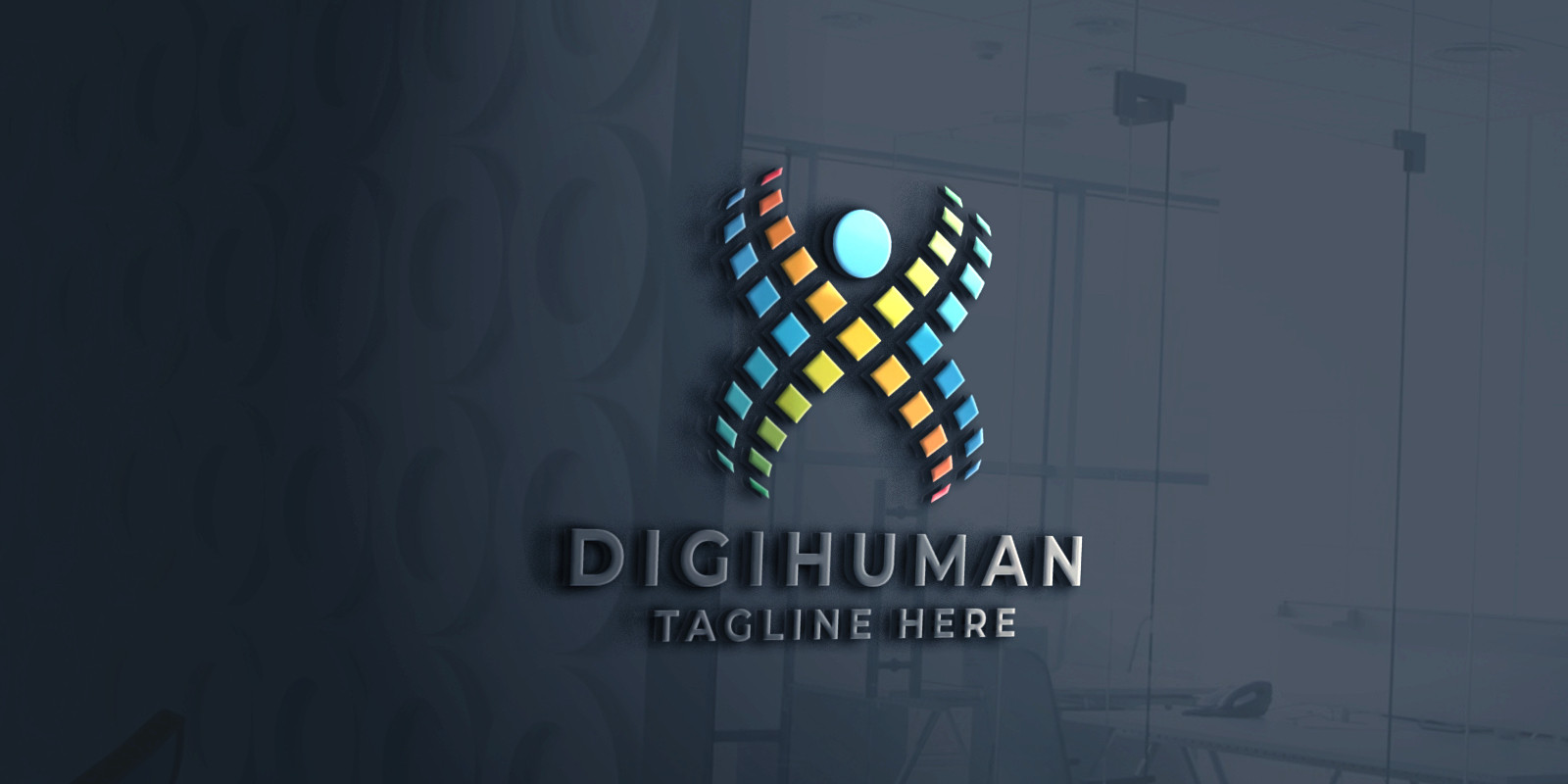Digi Human Pro Logo Template by Modernikdesign | Codester