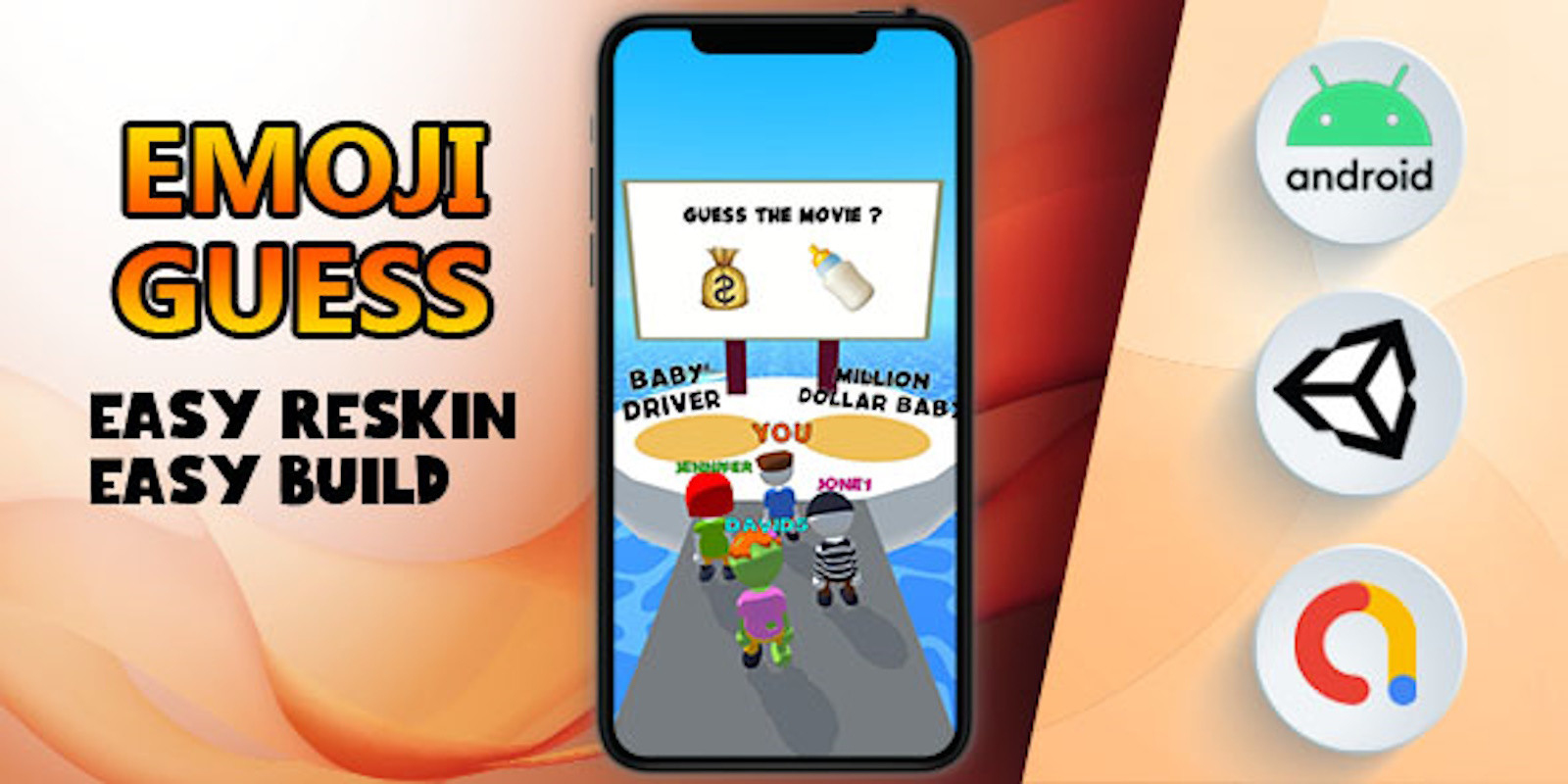 Emoji Guess - Unity - Admob by UnityDeveloperGame | Codester