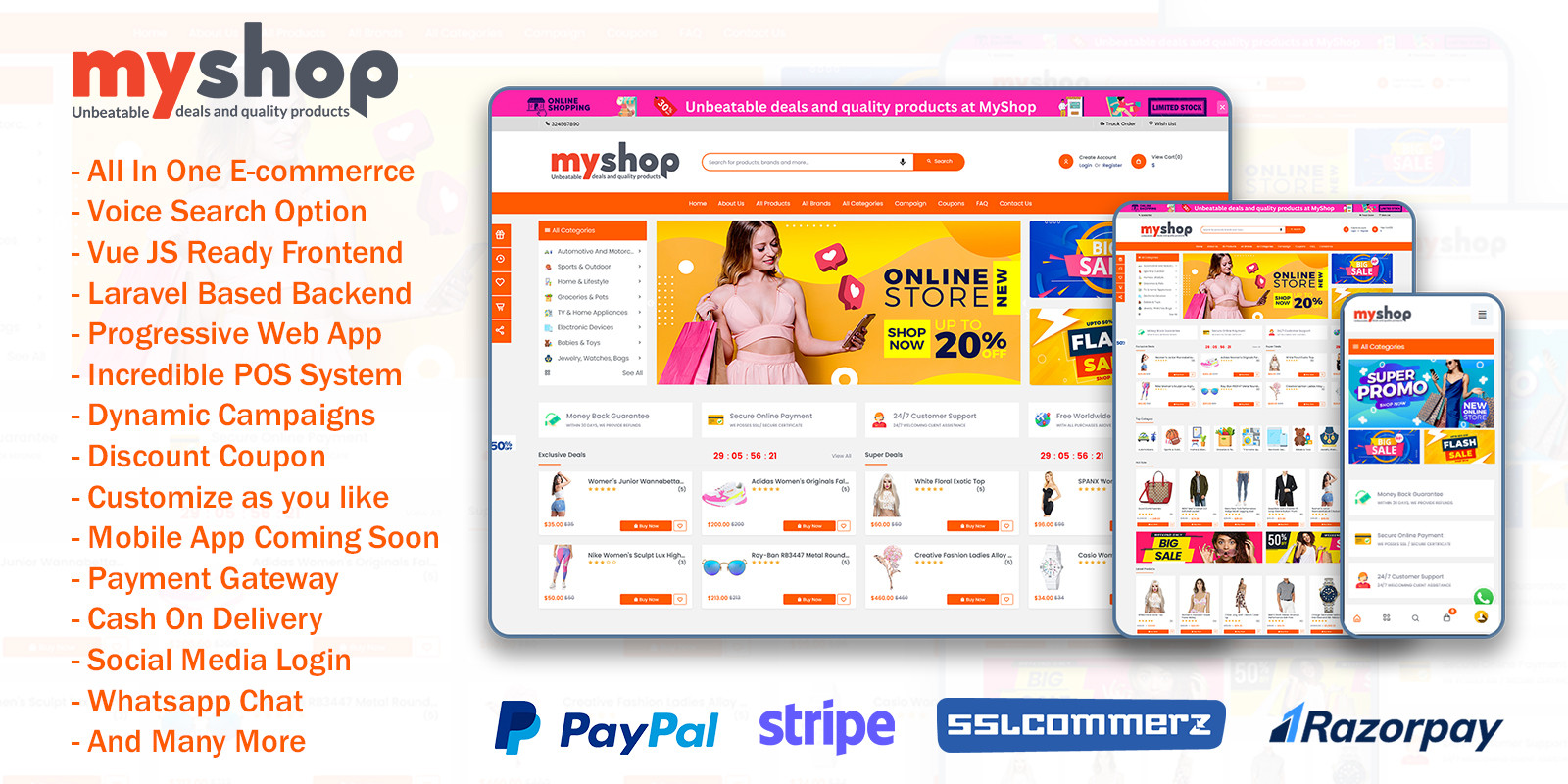 MyShop - All in One eCommerce Platform by Atl | Codester