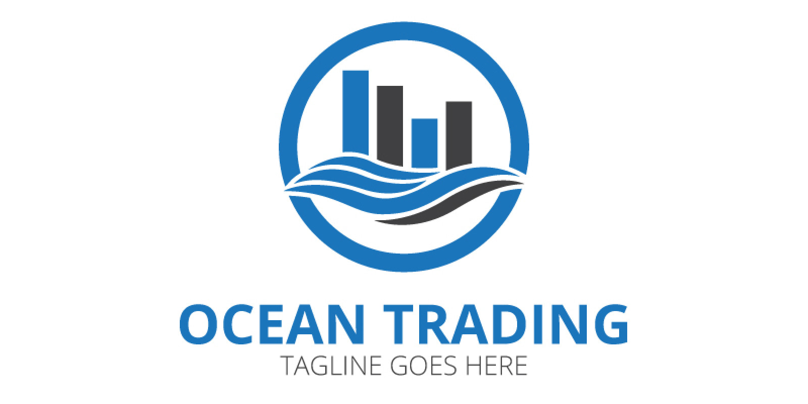 Ocean Trading Logo by Logostore24s | Codester
