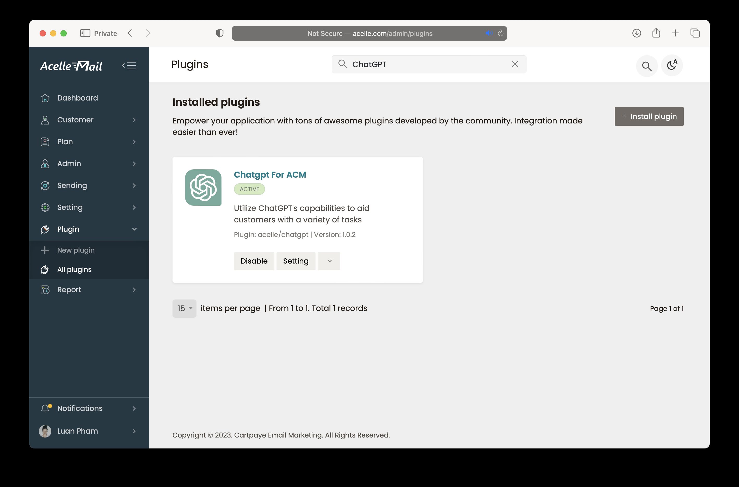 OpenAI ChatGPT Plugin for Acelle by Rencontru | Codester OpenAI ChatGPT Plugin for Acelle by Rencontru | Codester