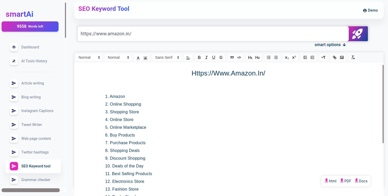 SmartAi With NodeJS Backend by Banakarharish | Codester