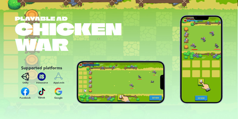 Chicken War Playable Ad - NodeJS by Randspot | Codester
