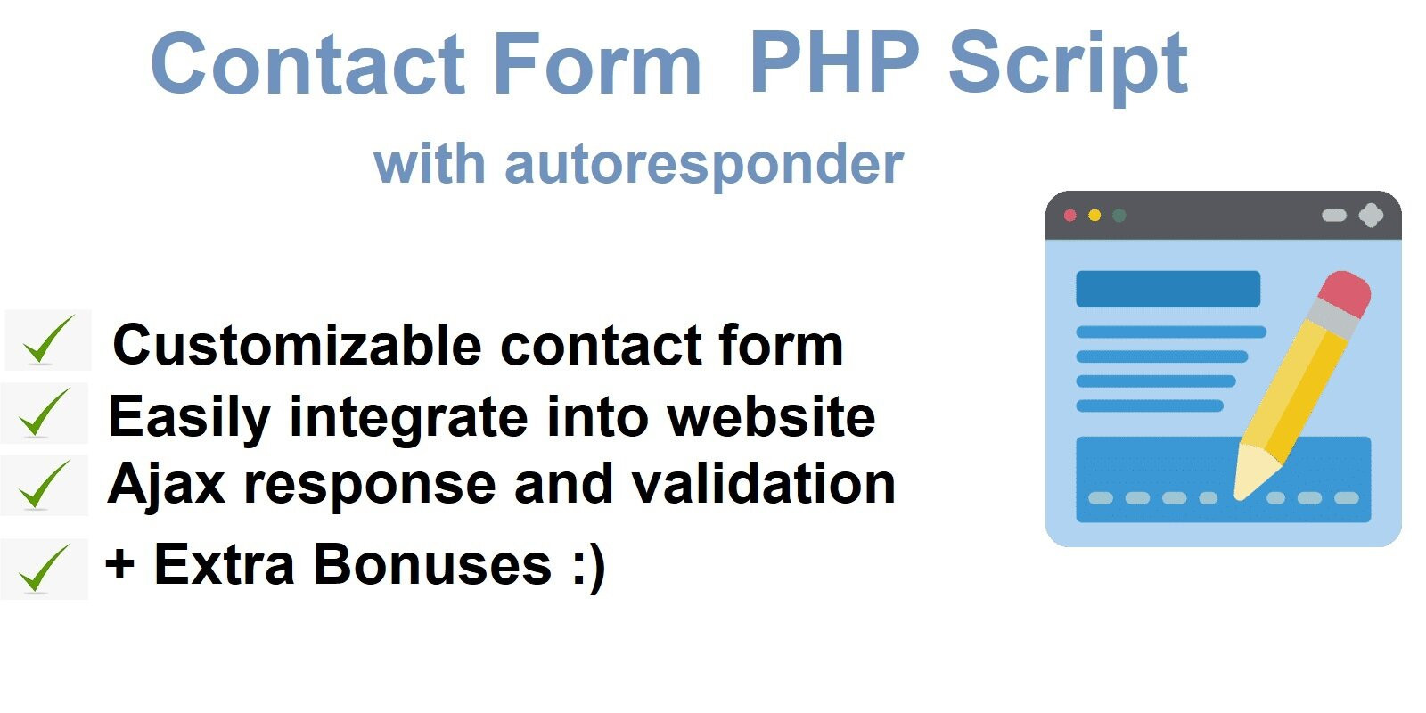 Simple Contact Form with Autoresponder by Sleekventure | Codester