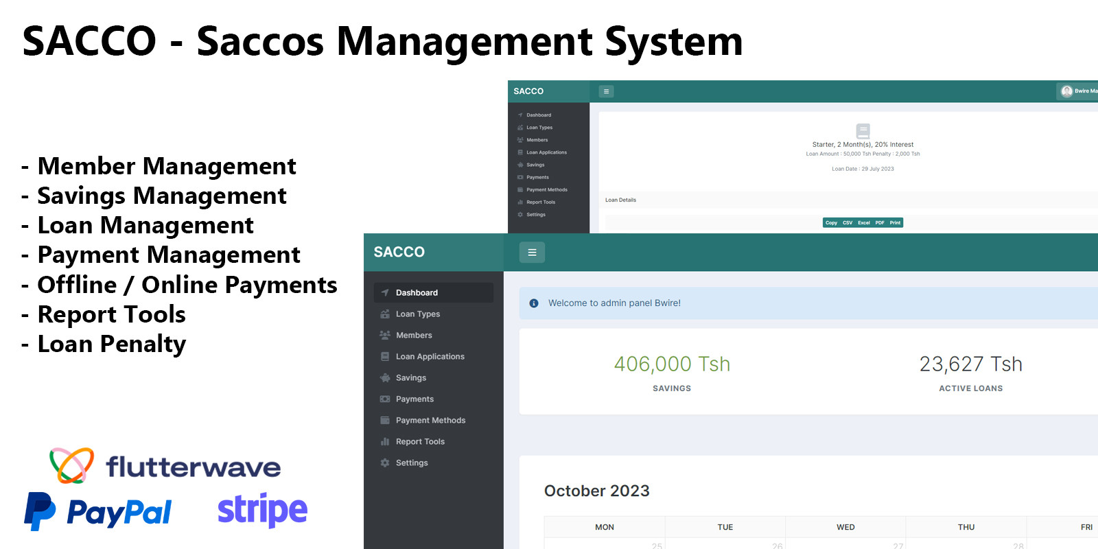 SACCO - Saccos Management System by 255programmer | Codester