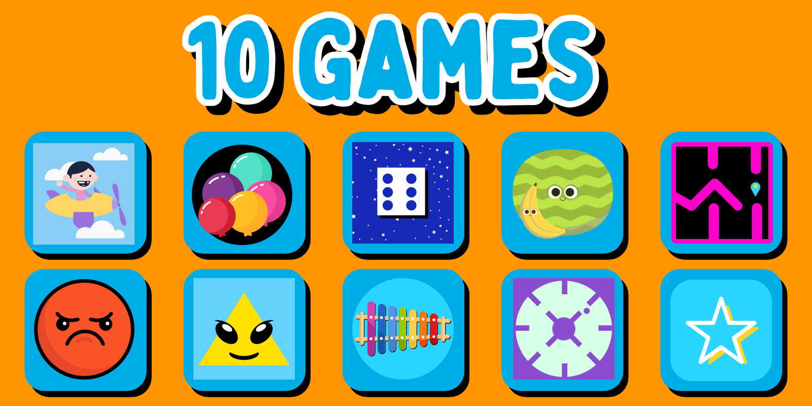 10 Games Bundle - Construct 3 Templates by Esmael | Codester