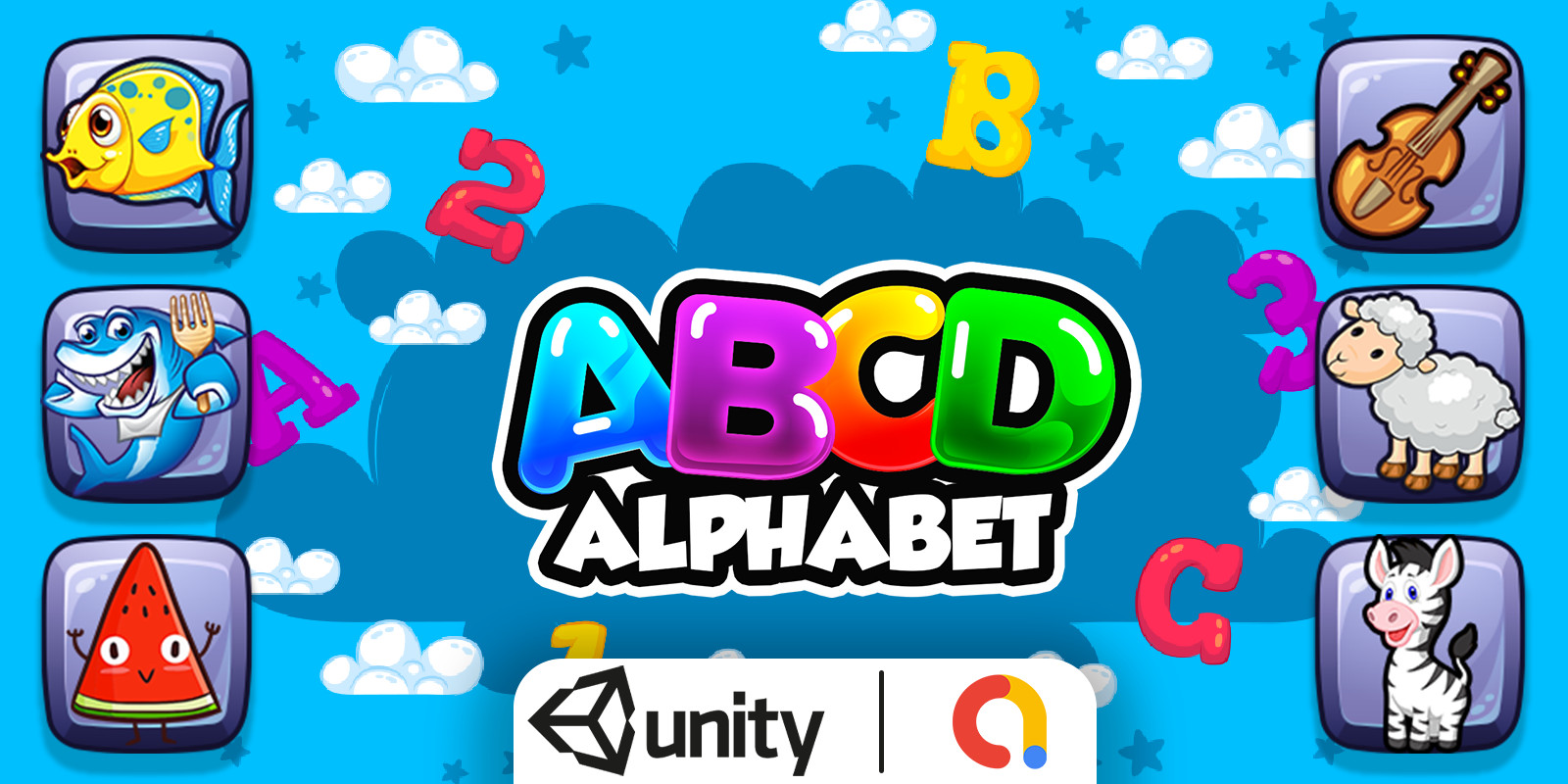 ABCD Alphabet Full unity game by MobieCool | Codester