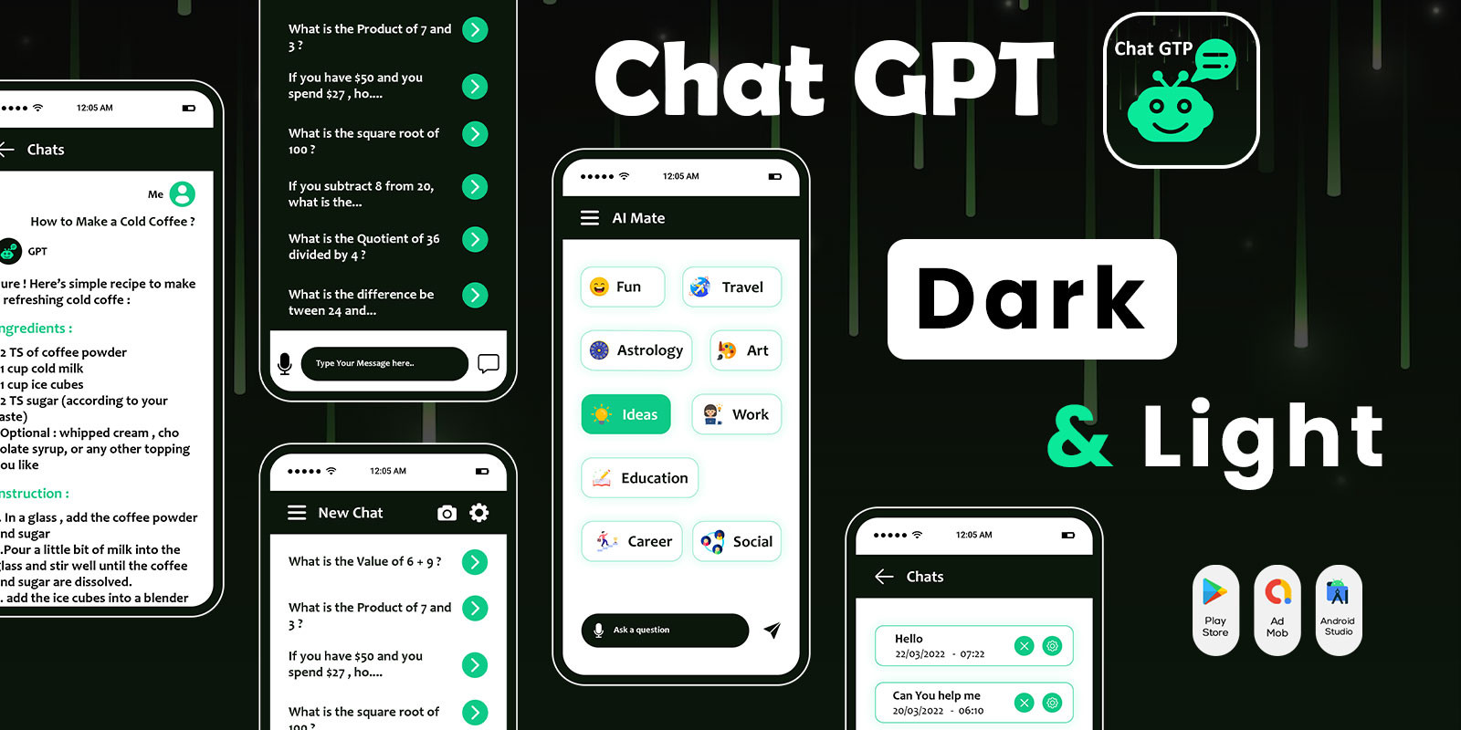 Chat GTP - ChattyAI - Android Source Code by Elveeinfotech | Codester