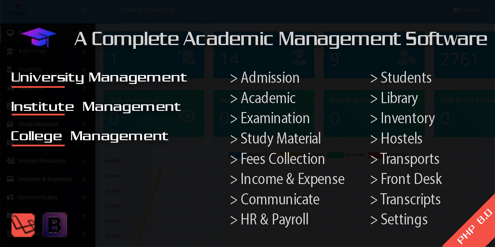 HiTech - University Management System | Codester