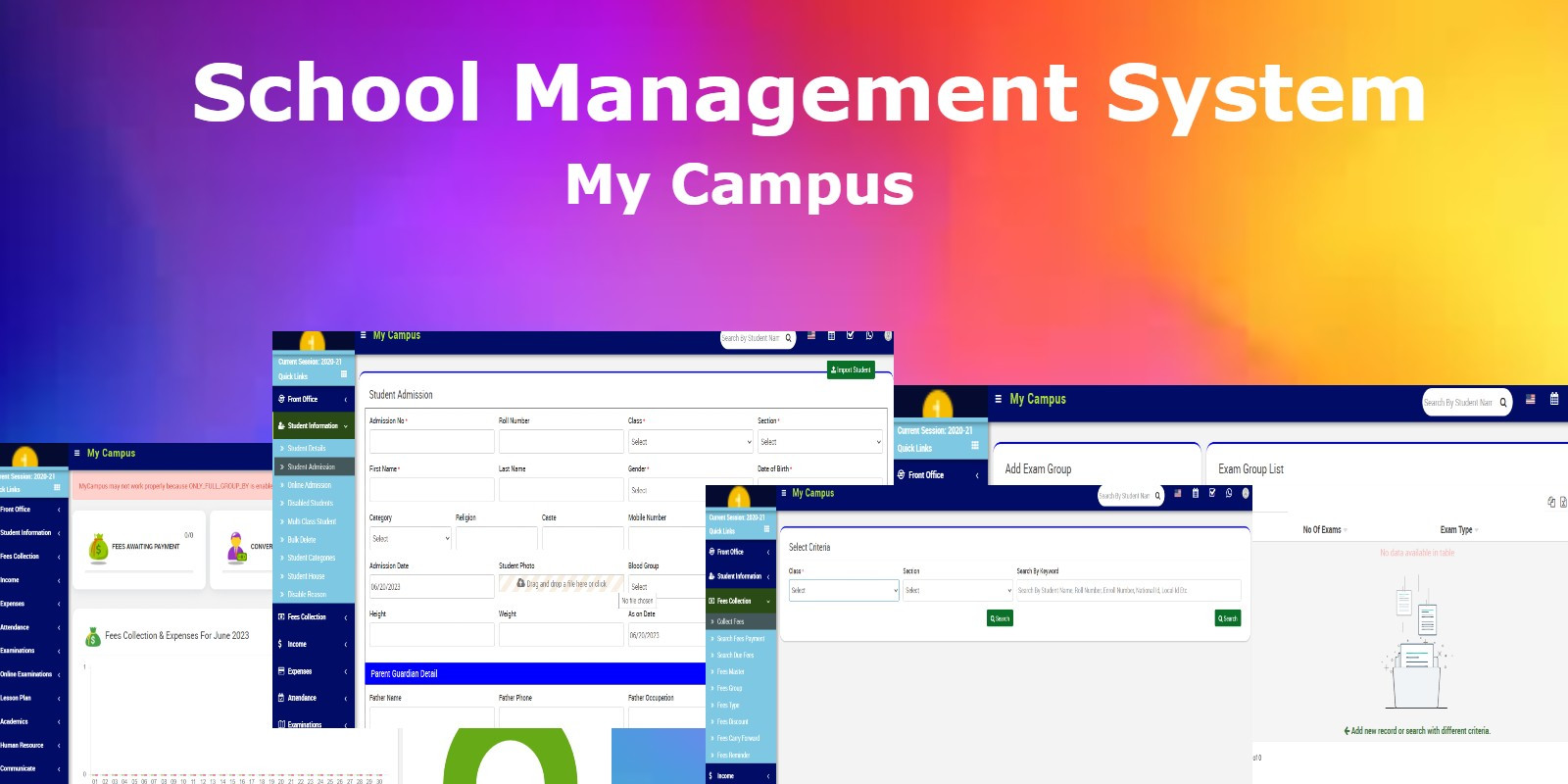 MyCampus - School Management Software by Unitplex | Codester