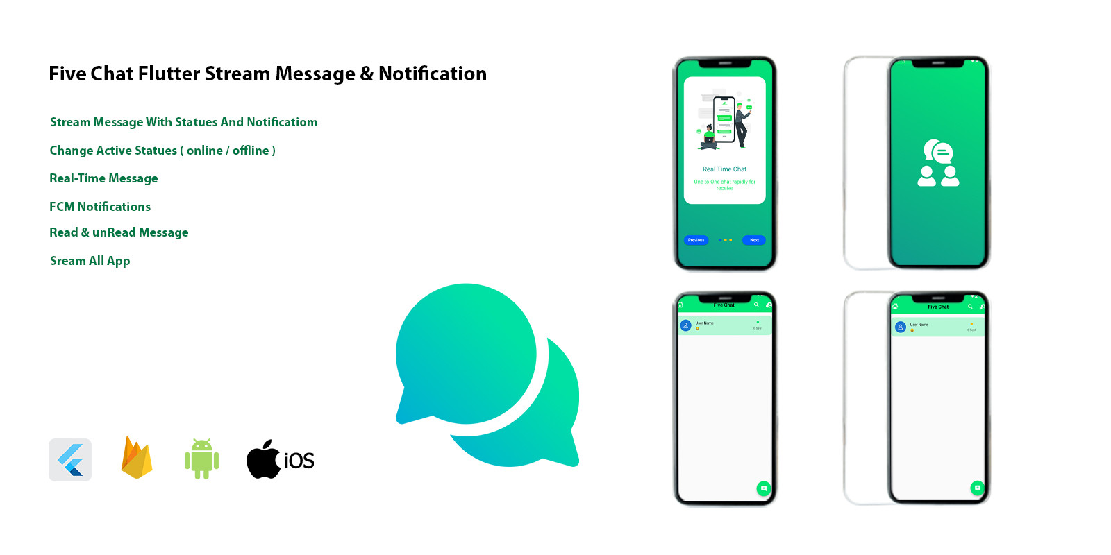 Flutter Stream Full Chat App with Firebase Android by DigitalDev3 | Codester
