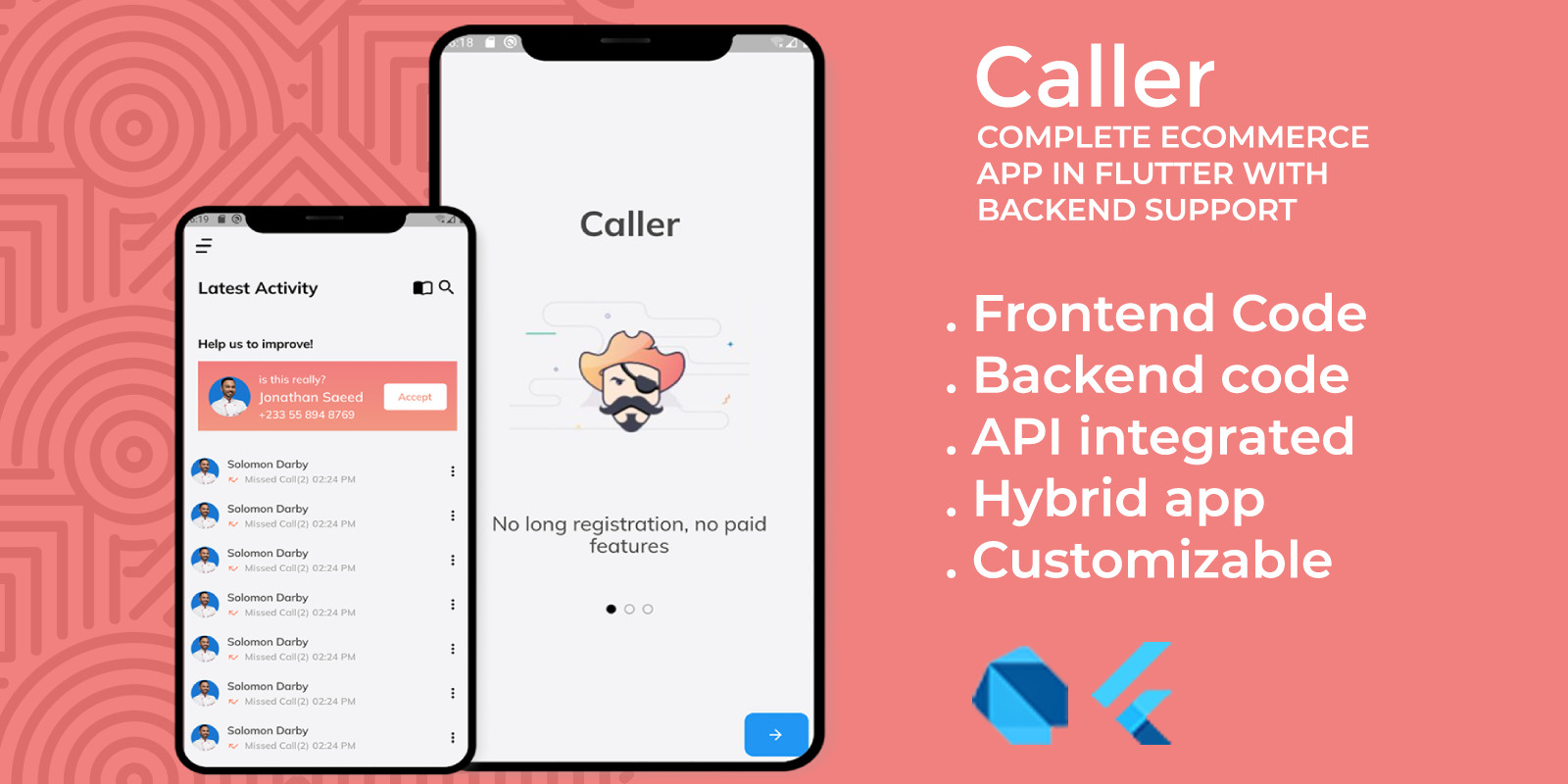 Caller ID App in Flutter And NodeJS by Digitalnatives | Codester