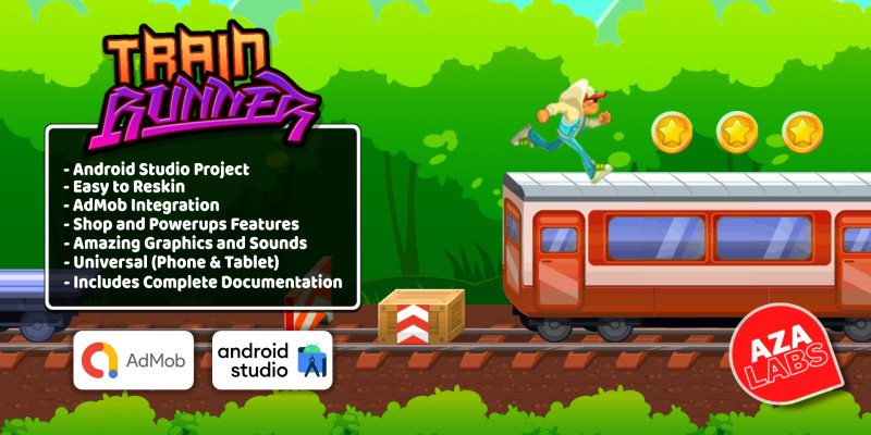 Train Runner - Android Studio Template by AzaShop | Codester
