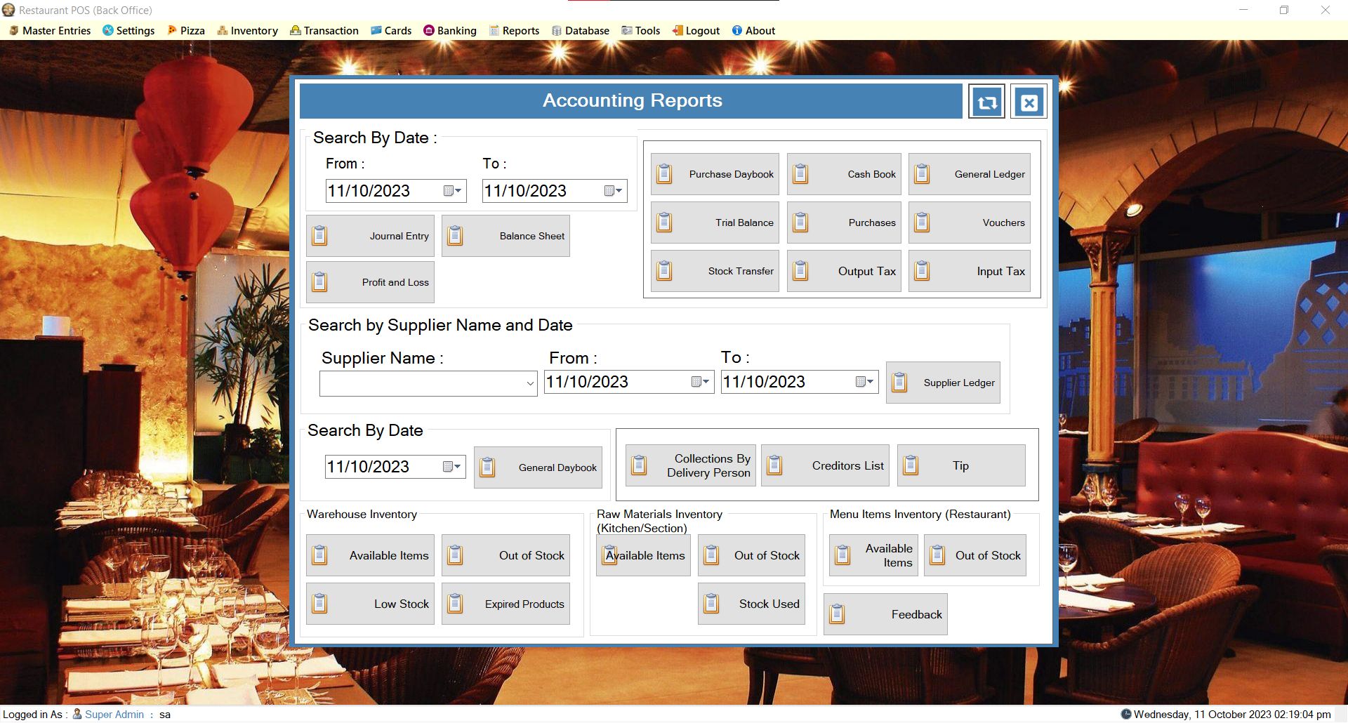 Swift Restaurant Point of Sale POS VAT Version by SwiftSolutions | Codester