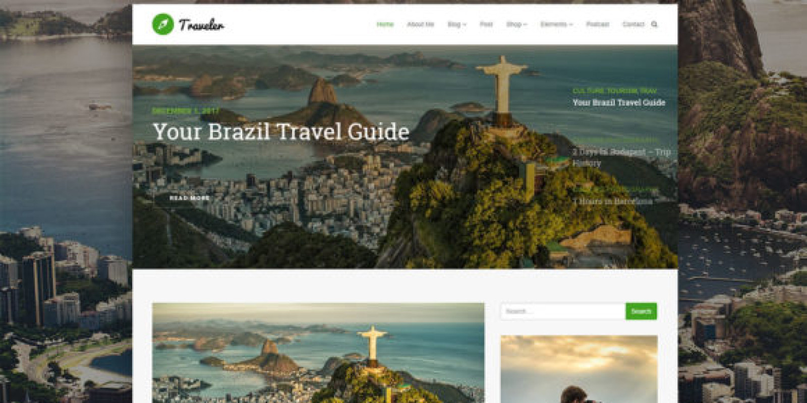 Traveler - Blog WordPress Theme by Craftingcom | Codester