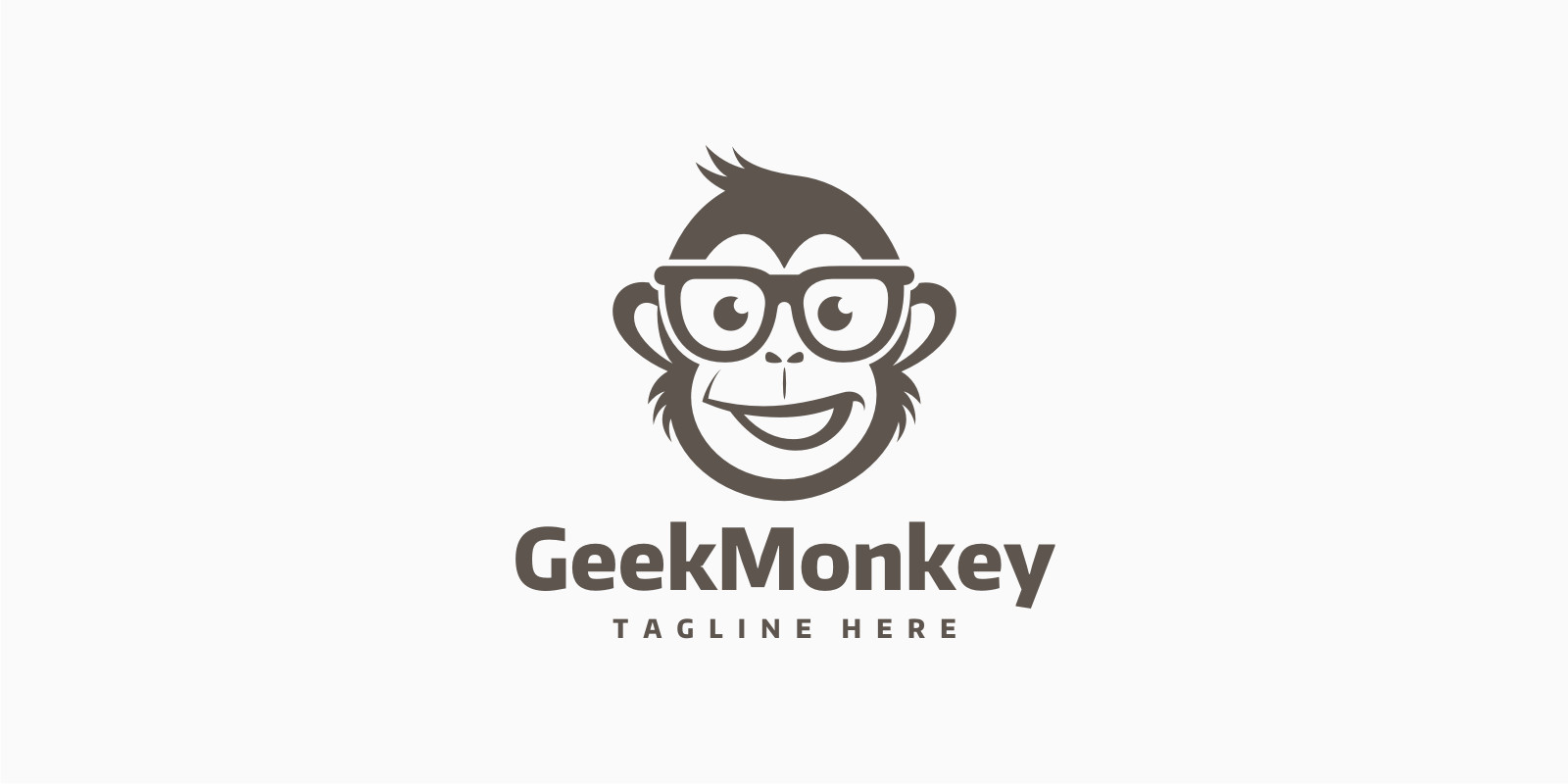 Geek Monkey Logo by Yopie | Codester
