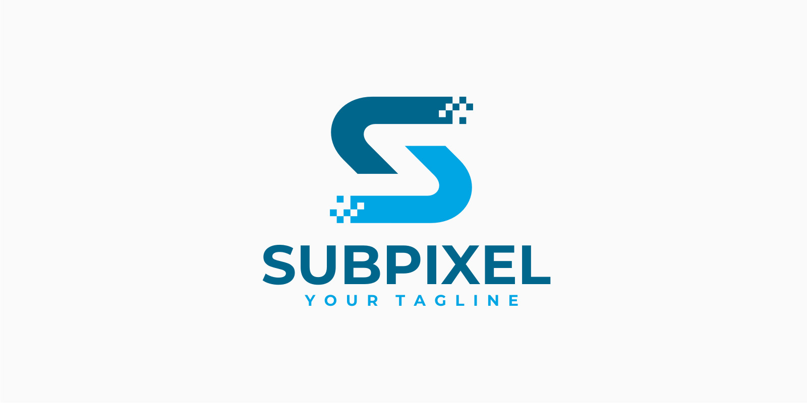 Subpixel Letter S Logo by Yopie | Codester