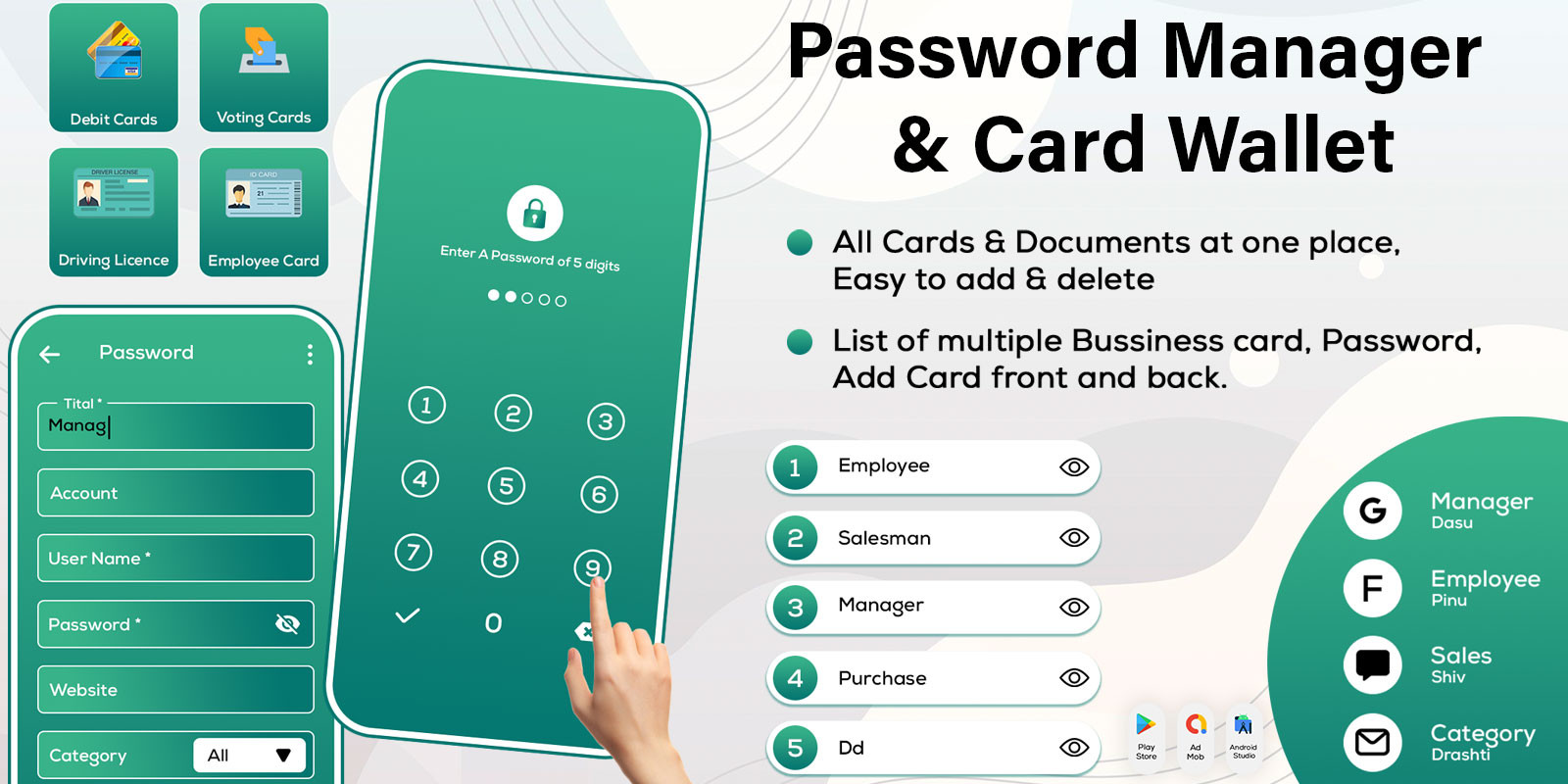 Password Manager Android App Source Code By Elveeinfotech Codester 2413